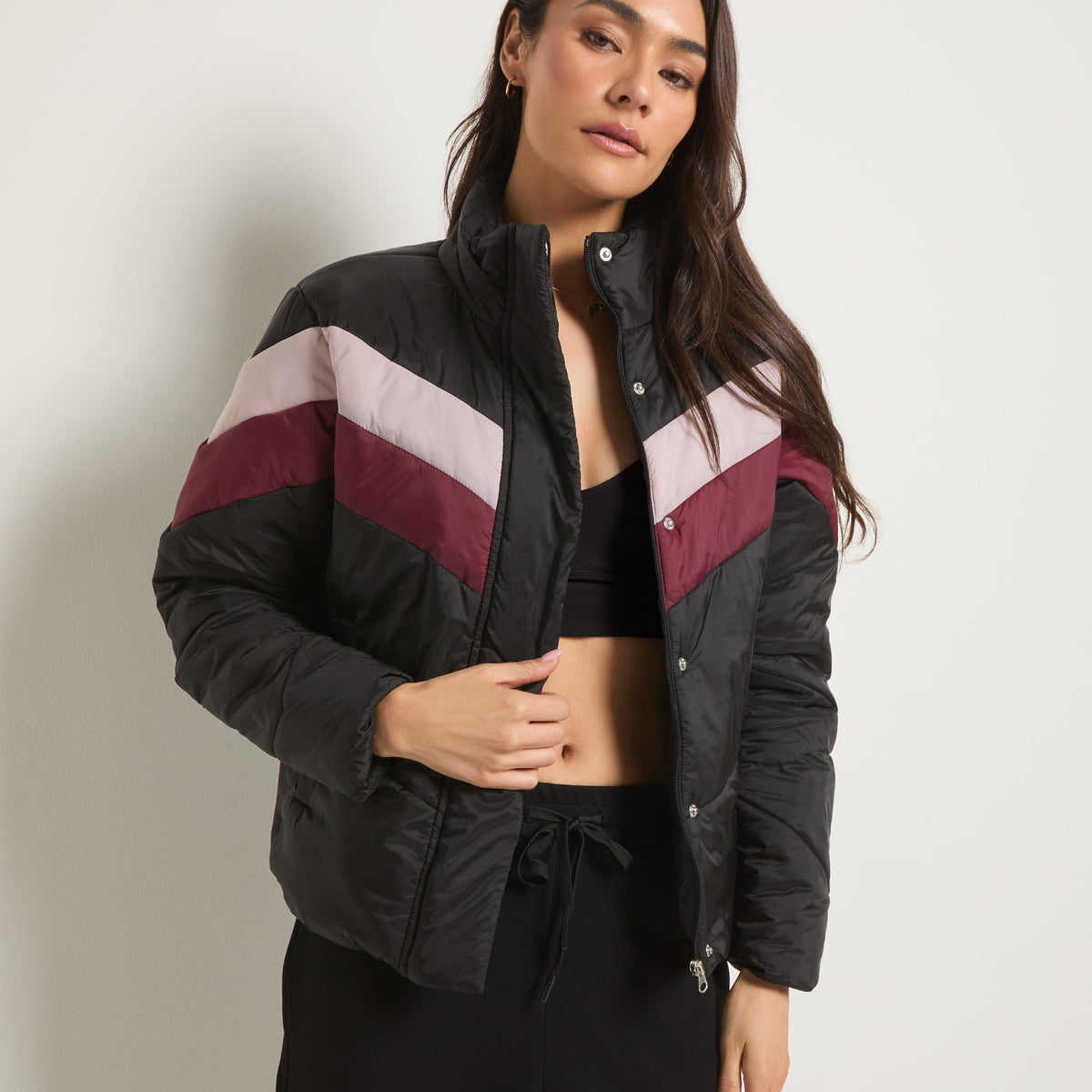 Off Season Jacket - Retro Colorblock Puffer by Interval