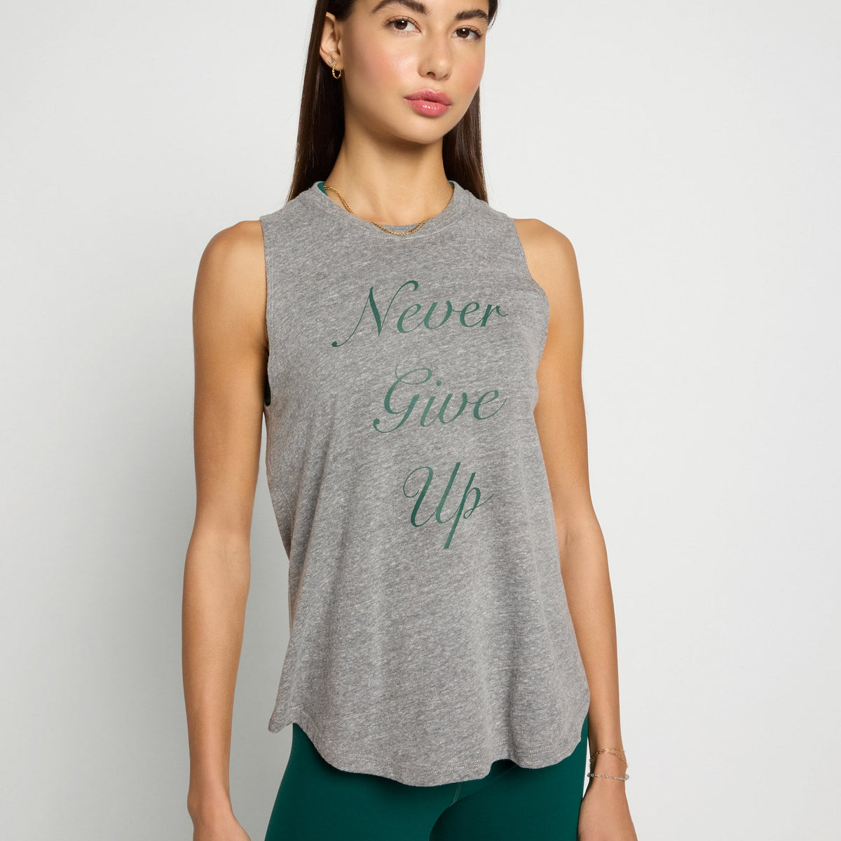 Grace Muscle Tank - Never Give Up Loose Fit Activewear – Interval