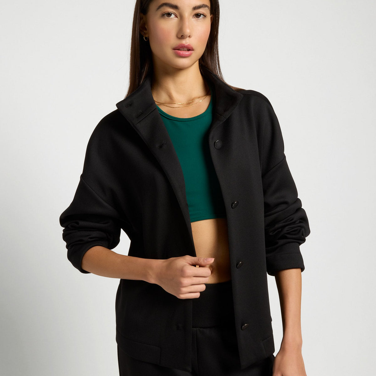Level Up Jacket - Structured High-Collar Fleece for Women – Interval