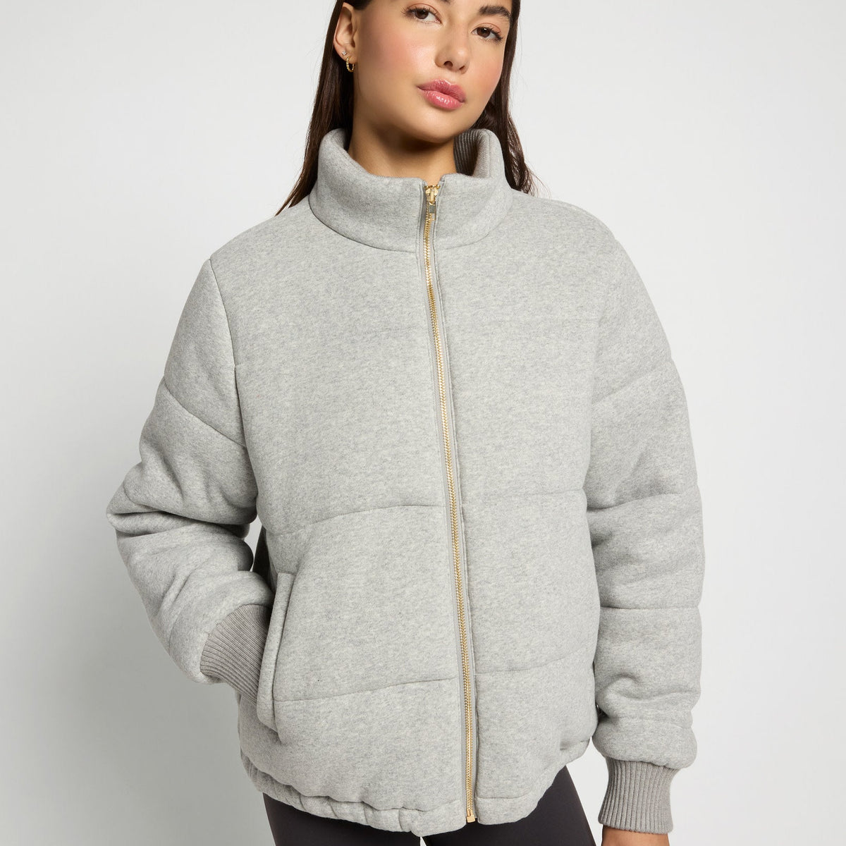 Harmony Fleece Puffer Jacket - Modern Street Style – Interval
